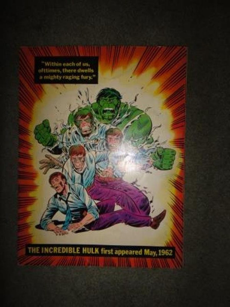 The Hulk on the Rampage: 1975 Marvel Treasury Edition Vol 1 #5 - Etsy