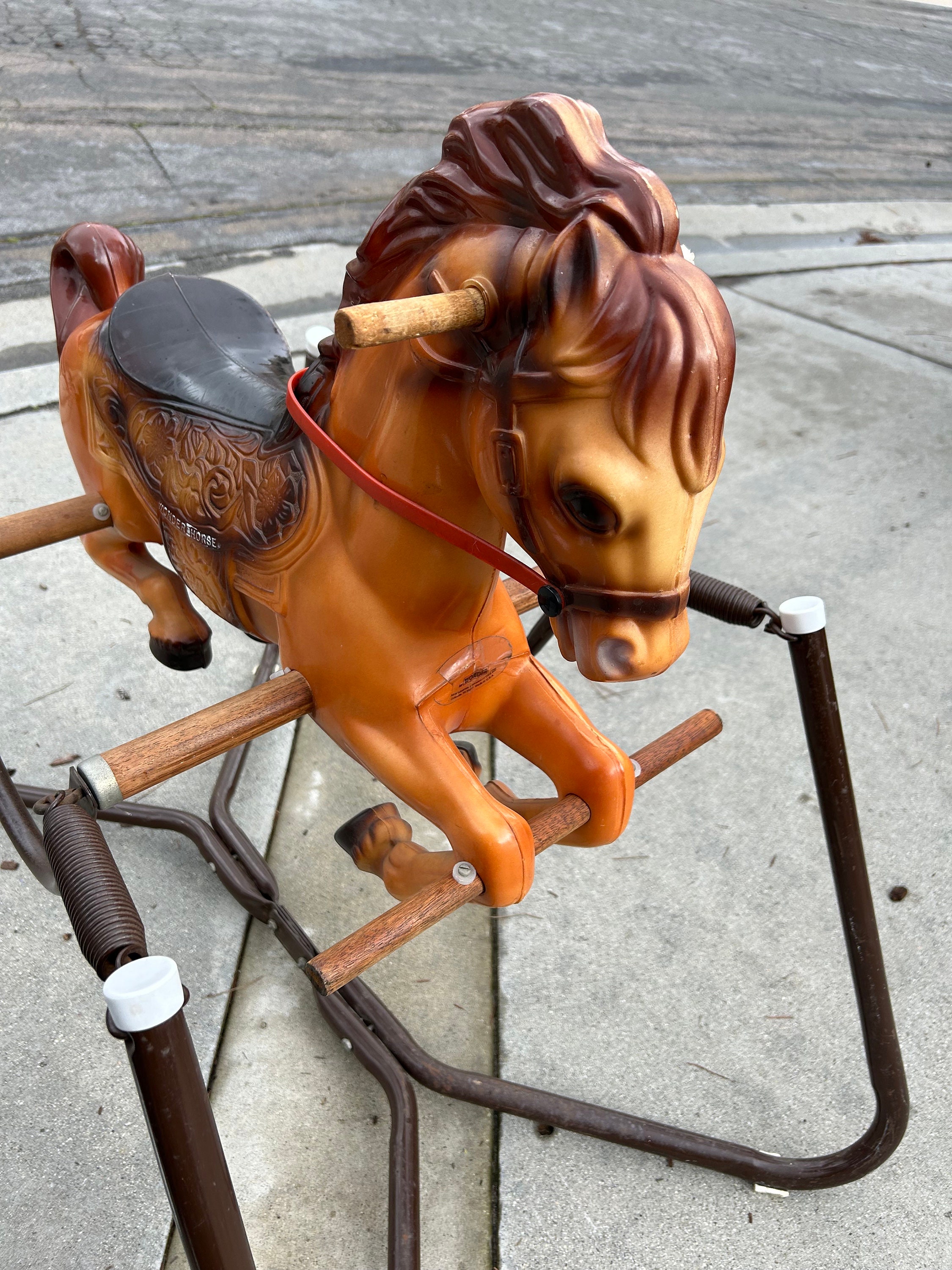 Wonder Horse Mustang Genuine Wonder Spring Rocking Horse 1950-60's ...