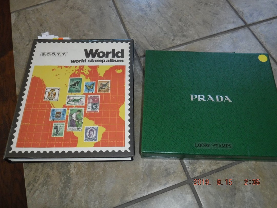 Scott World Stamp Album 1978 Prada Box With Lots and Lots of Stamps for ...