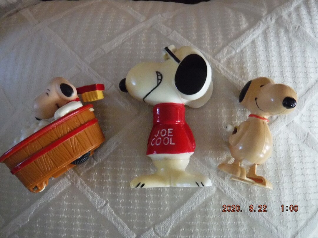 Peanuts Snoopy in Tub Toy Friction Powered 1958 Hong Kong, Joe Cool ...
