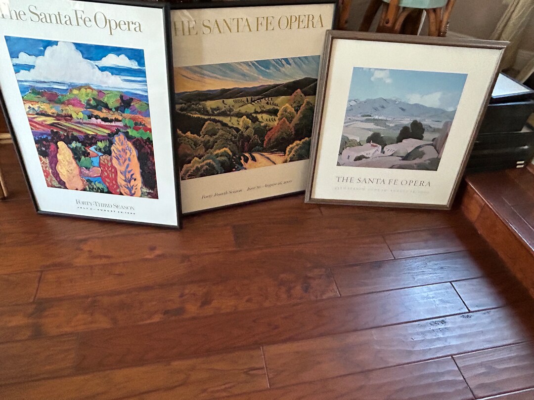 Santa Fe Opera Posters Framed 1999 Susan Amstater 2000 Ed Sandovol and ...