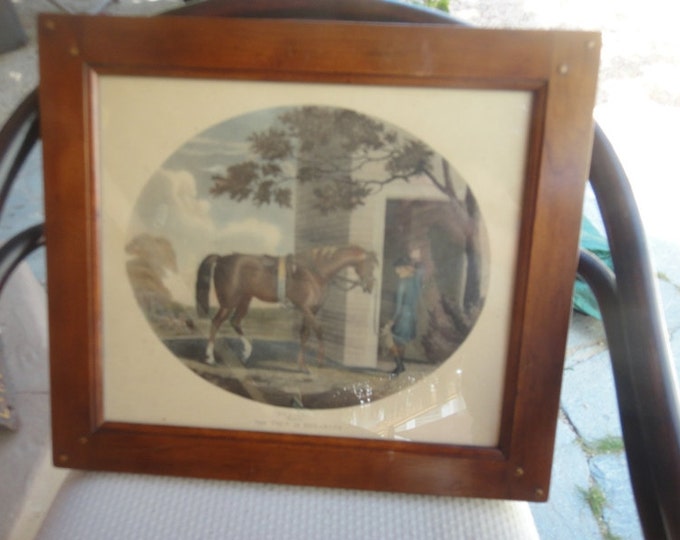 The Colt in Breaking Art T Gooch Framed Stamped Alfred Assid 17 X 15 - Etsy