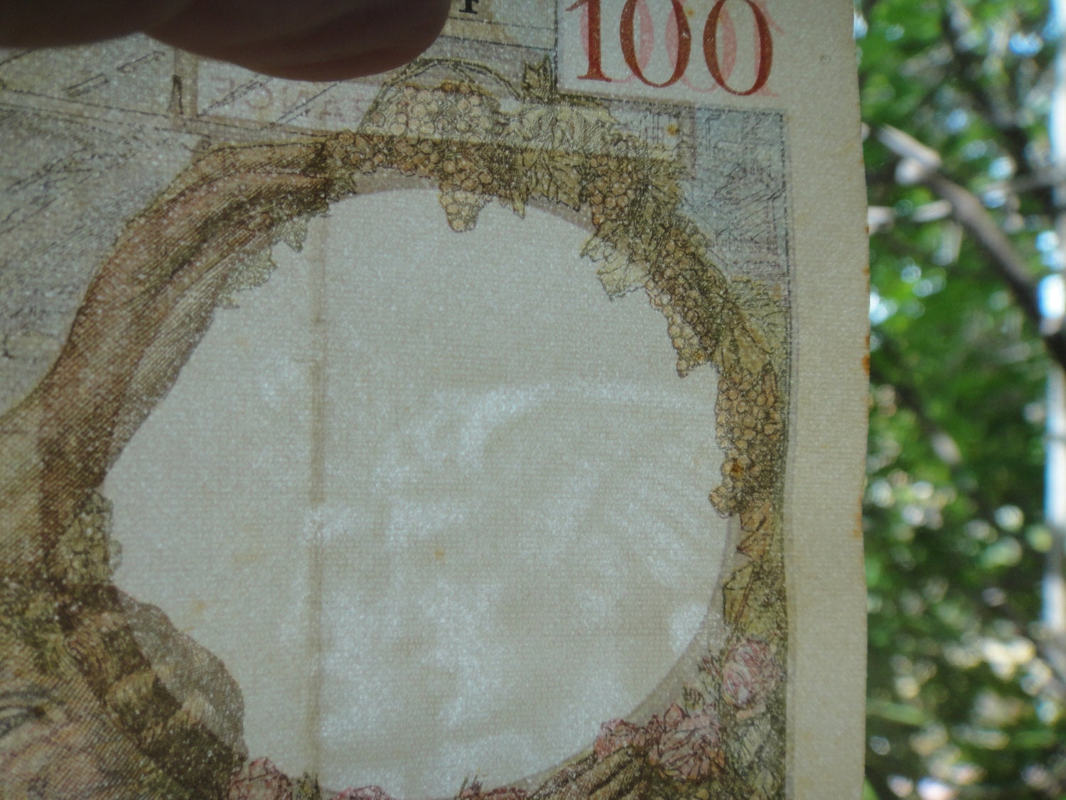 1939 Banque De France 100 Cent Francs Note Fine French WW II Paper ...