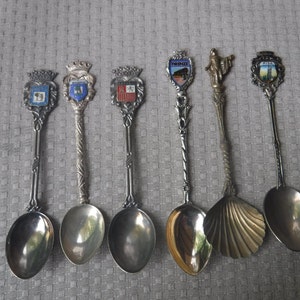 Italy and Spain Vintage Souvenir Spoons Lot of 6 - Etsy