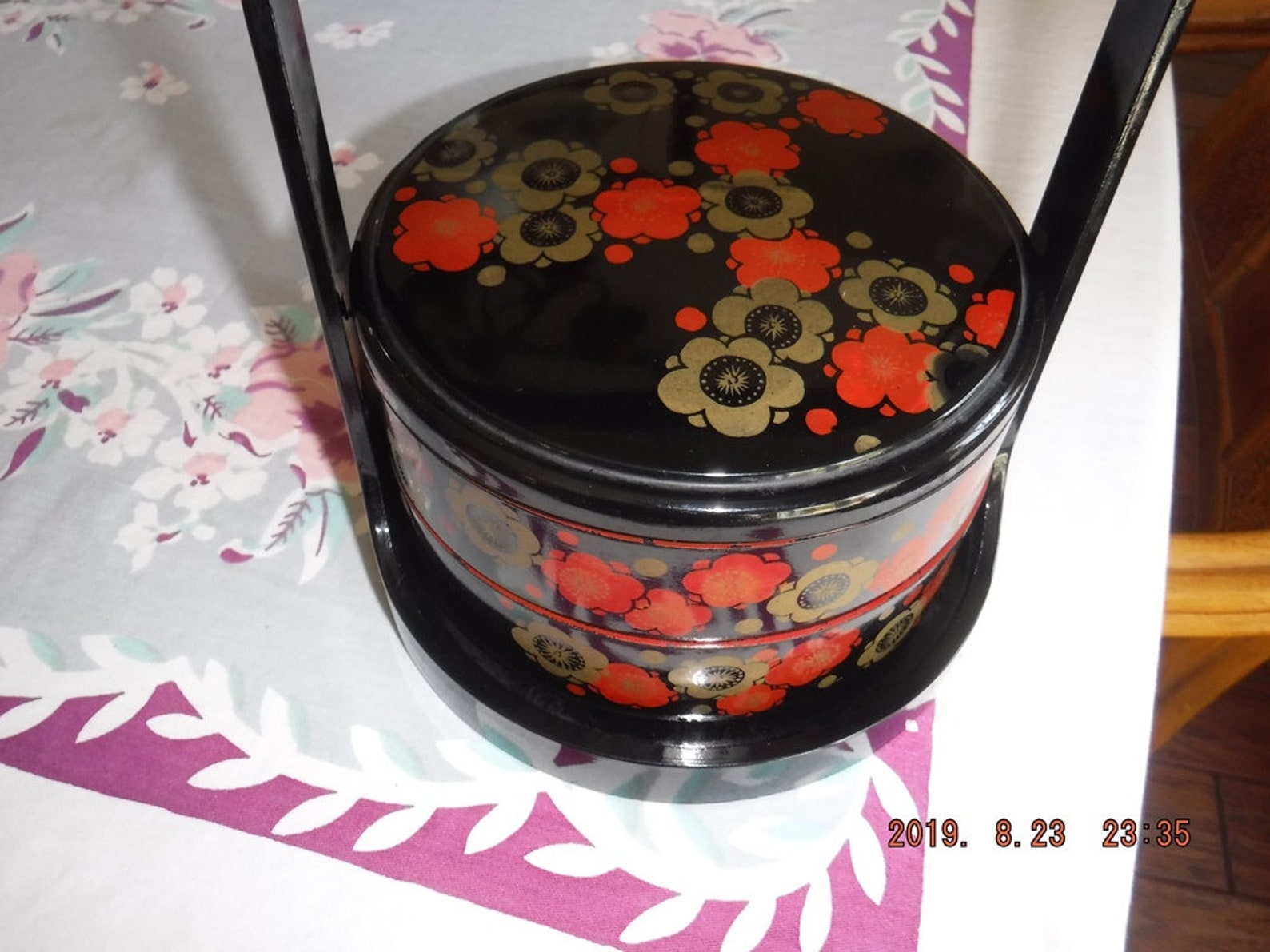 Bento Black Lacquer Bento Stacking Box Trinket Jewelry Box - Etsy