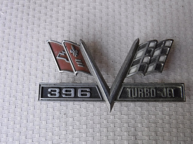 Chevrolet 396 Turbo-jet Flag Fender Emblem Malibu SS Mercury - Etsy
