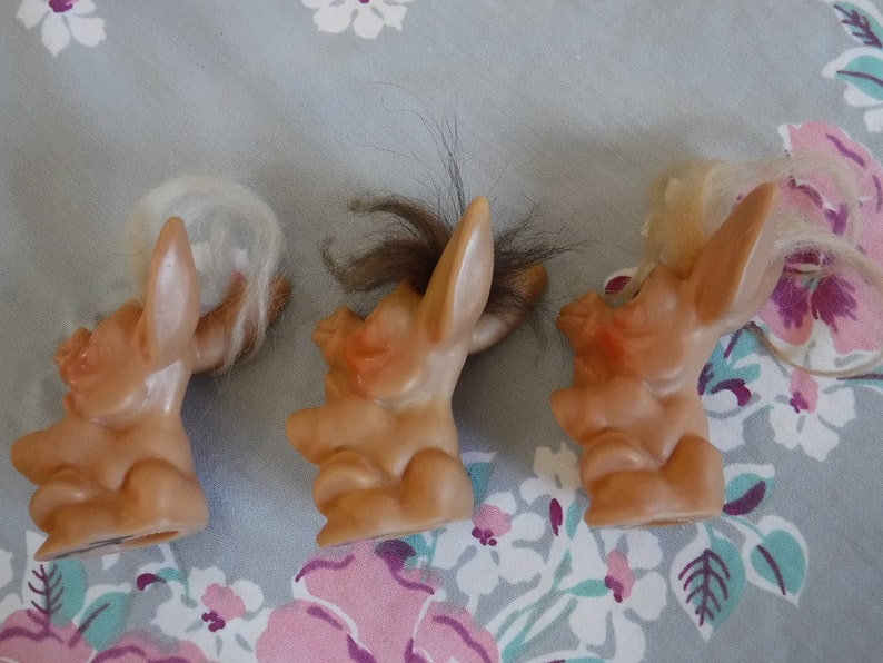 Troll Donkey Finger Puppets 1964 Dam - Etsy