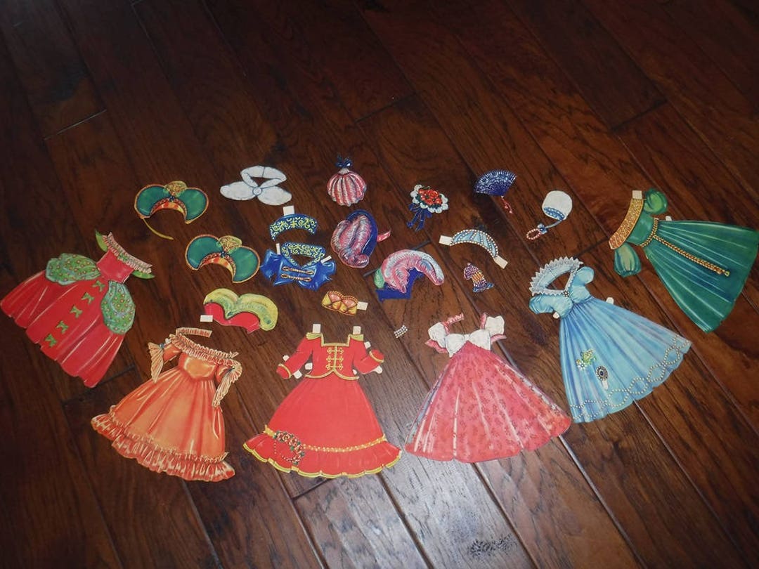 Paper Doll Cut Outs 24 Pieces - Etsy