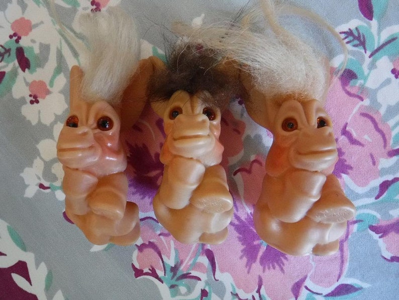 Troll Donkey Finger Puppets 1964 Dam - Etsy