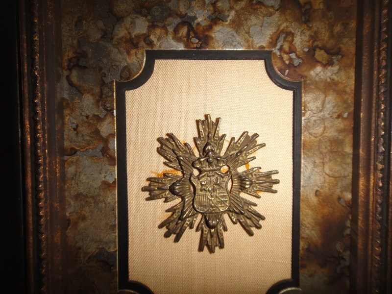 Hunting Art With Brass Crest or Emblem Fox Hunting or ...... - Etsy