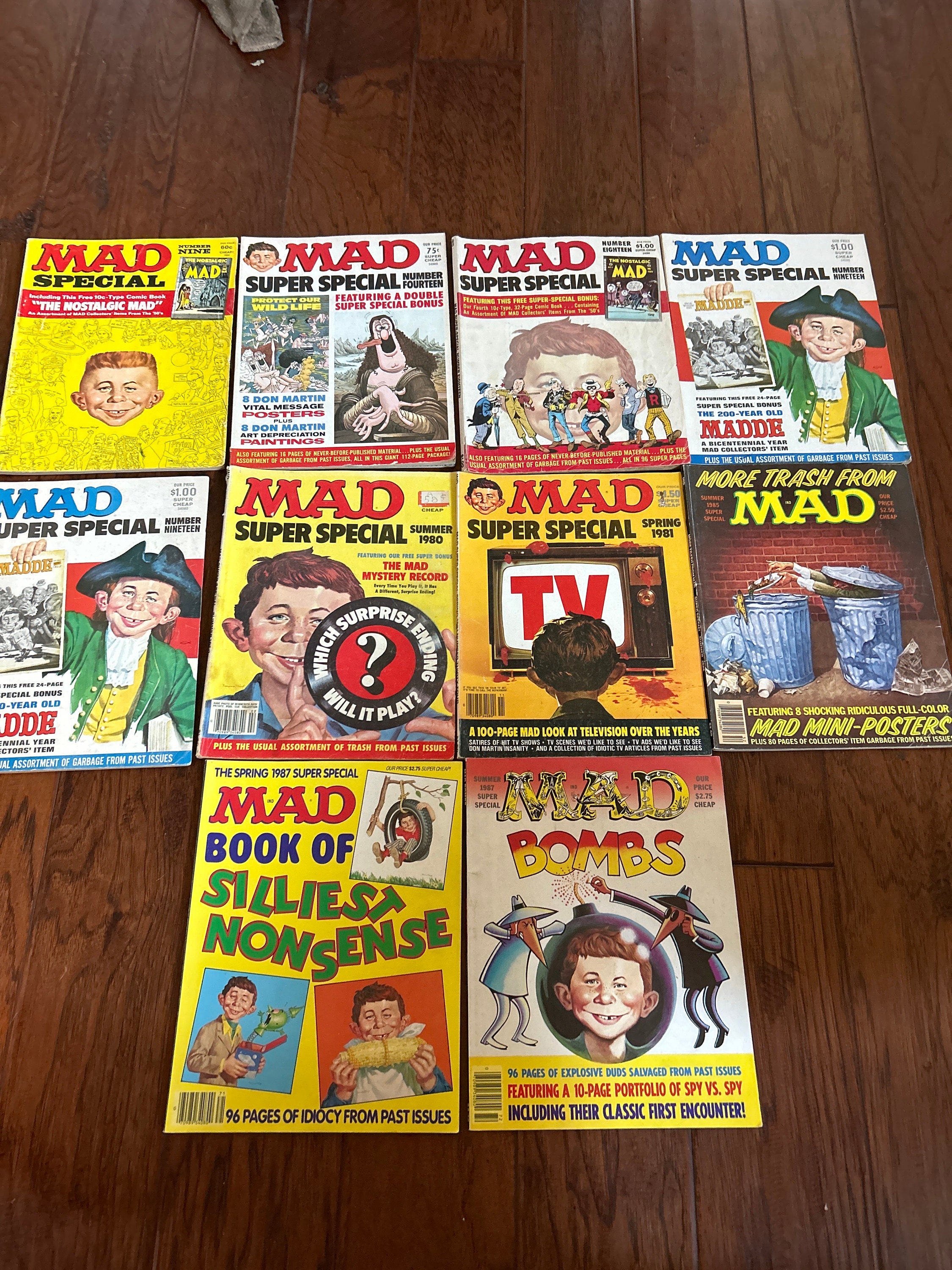 Mad Magazine 1970-80's X 10 Special Editions - Etsy