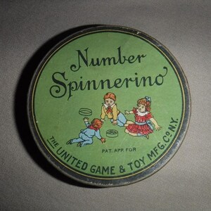 Vintage Hand Help Paper Number Game Spinnerino the United Game - Etsy