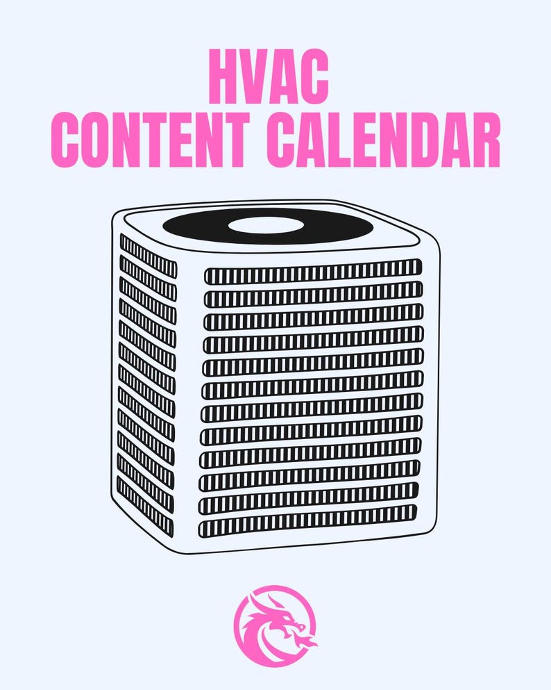 2026 HVAC Social Media Content Calendar | Lead Generation Posts (PDF ...