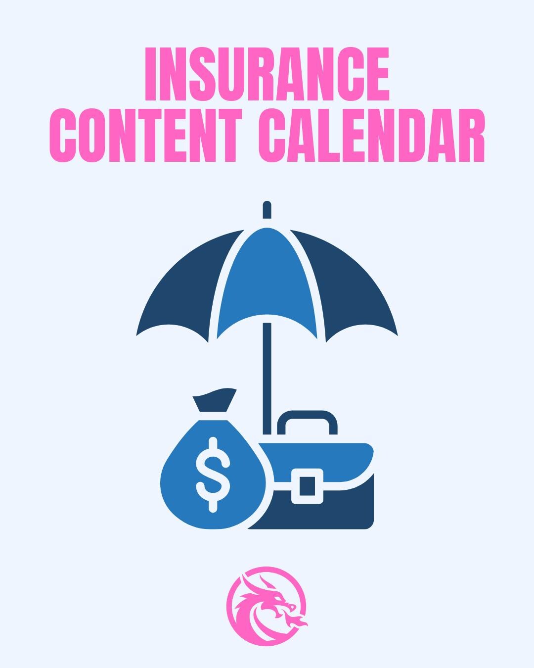 Insurance Social Media Content Calendar | 365 Daily Posts (PDF) - Etsy