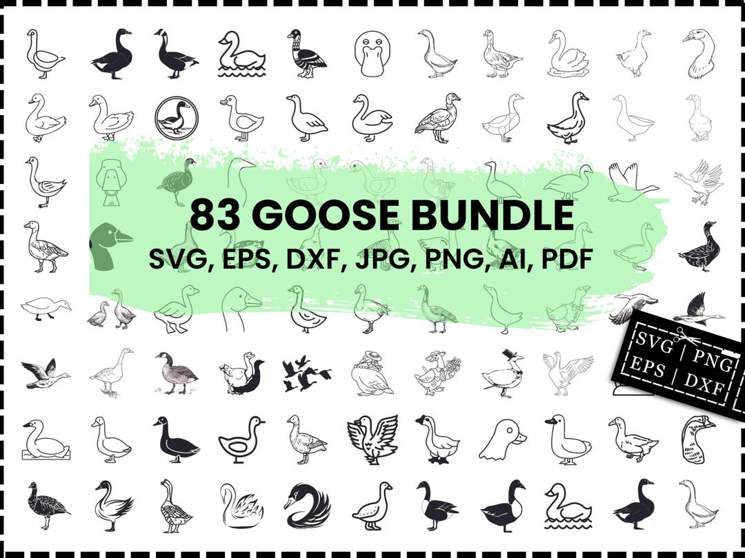 Goose SVG Cut File | Farm Bird Clipart | Country Animal Design Cricut ...