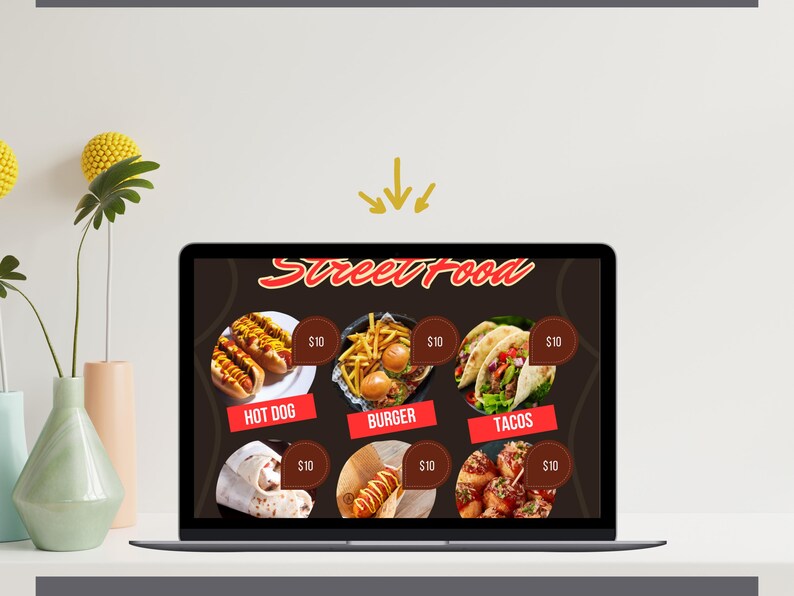 Borcelle Food Menu Template Mockups, Editable Restaurant Menu Mockup ...