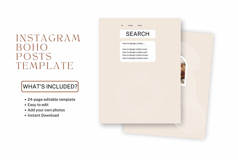 Neutral Instagram Post Templates Bundle, Canva Editable (digital ...