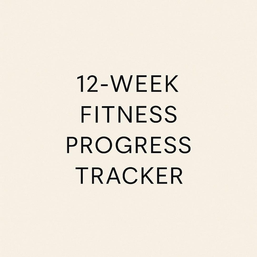Week Fitness Progress Tracker | Printable Workout Progress Sheet ...