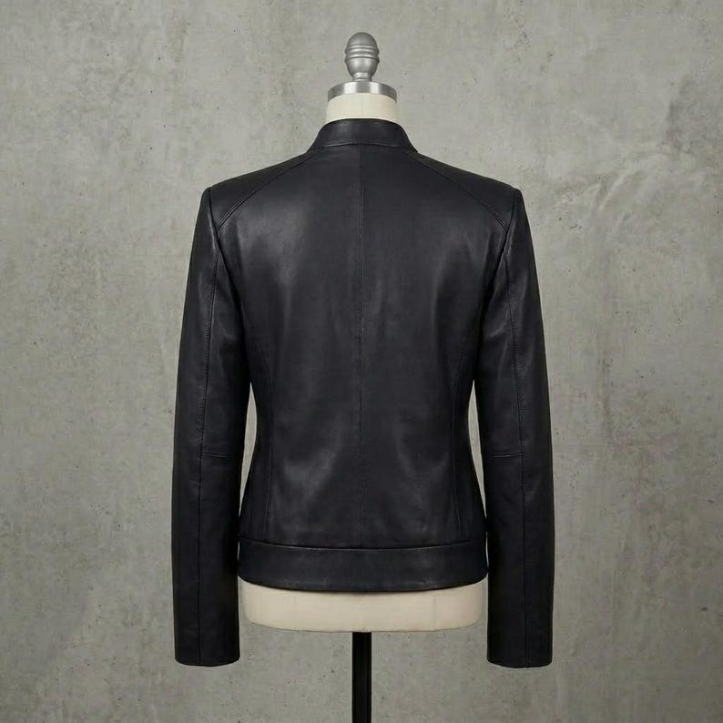 Genuine Leather Jacket: Modern Punk Biker Outerwear - Etsy