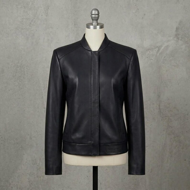Genuine Leather Jacket: Modern Punk Biker Outerwear - Etsy