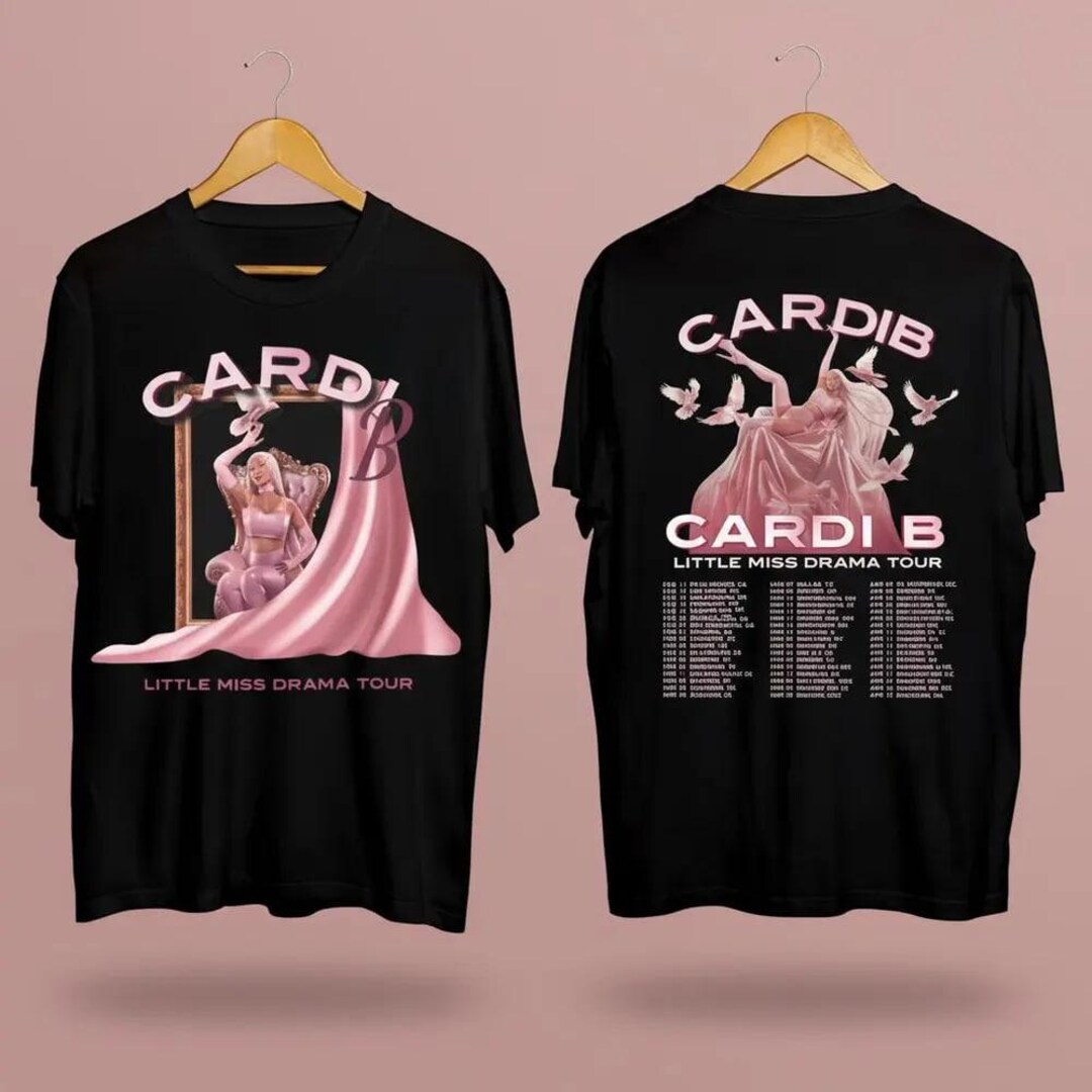 Cardi B Little Miss Drama Tour 2026 PNG SVG, Concert Fan Design ...