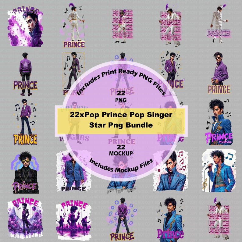 22xpop Prince Pop Singer Star Png Bundle, DTF Png, Sublimation Bundles ...
