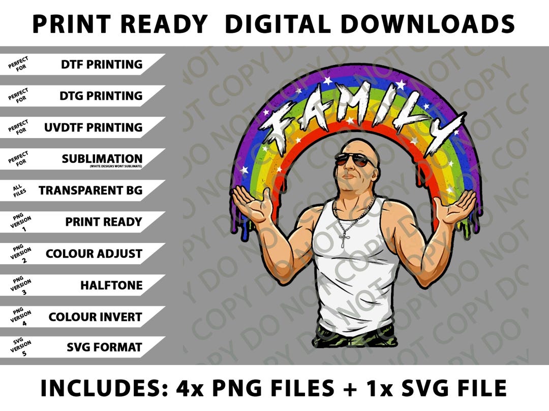 I've Got Family Dom Toretto Fast Furious Meme Png Bundle, SVG Files ...