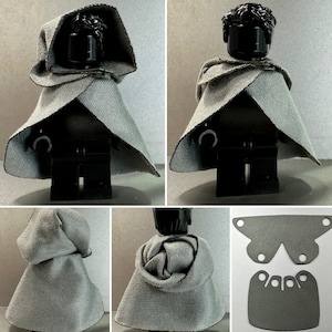 Pick 5 Custom Cloak and Hood for Lego Minifigures Cloth Capes Variety ...