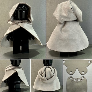Pick 5 Custom Cloak and Hood for Lego Minifigures Cloth Capes Variety ...