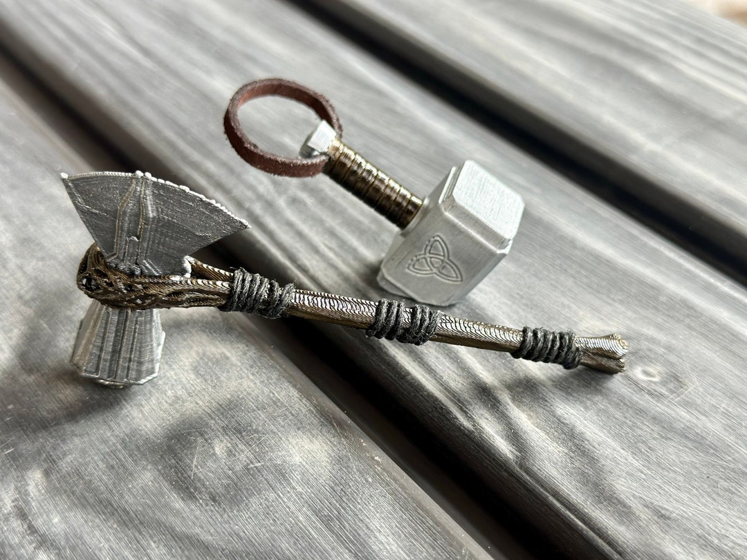 Thor’s Hammer Mjolnir and Stormbreaker Axe Magnet Set - Etsy
