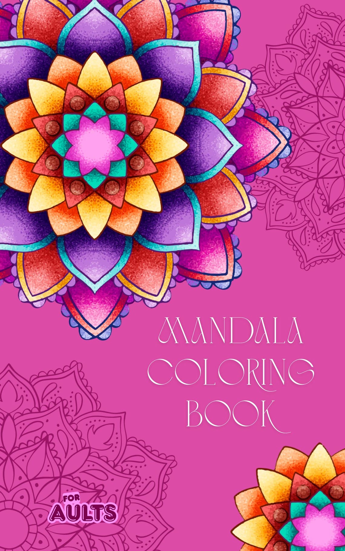 Mandala Printable Adult & Teens Coloring Book - Etsy