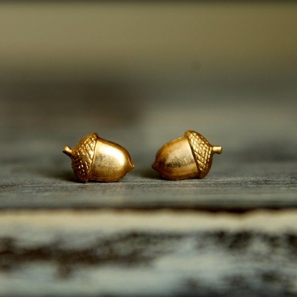 Brass Acorn - Etsy