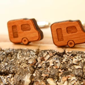 Camper Trailer Cuff Links, Laser Cut Wood - Etsy