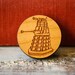 Dalek Brooch, Laser Wood Cut - Etsy