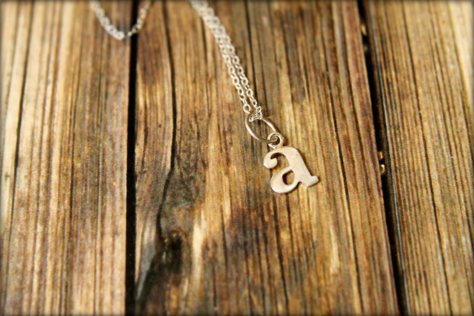 Lowercase Initial Necklace in Sterling Silver Alphabet - Etsy