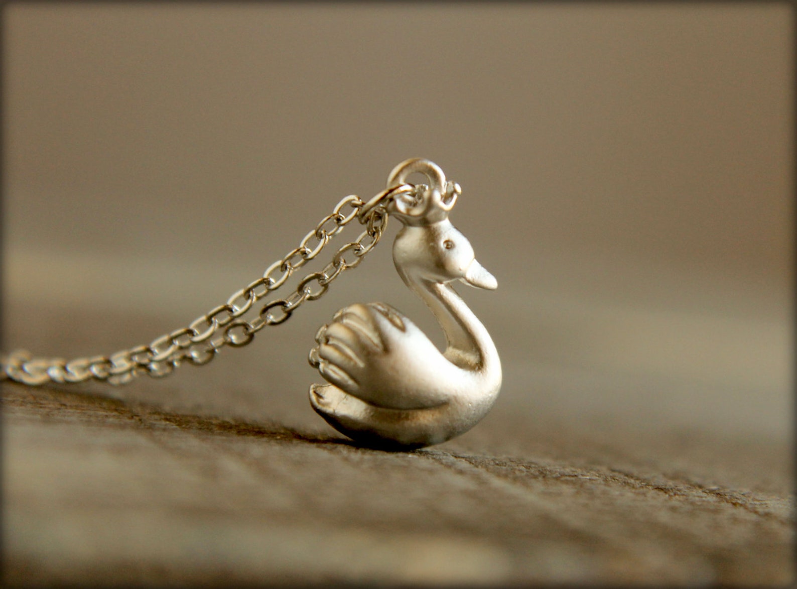 Royal Swan Necklace, Available in Matte Silver or Gold - Etsy