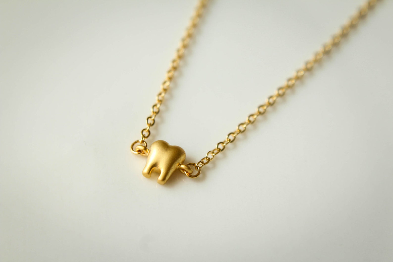 Tooth Necklace, Available in Silver or Gold - Etsy