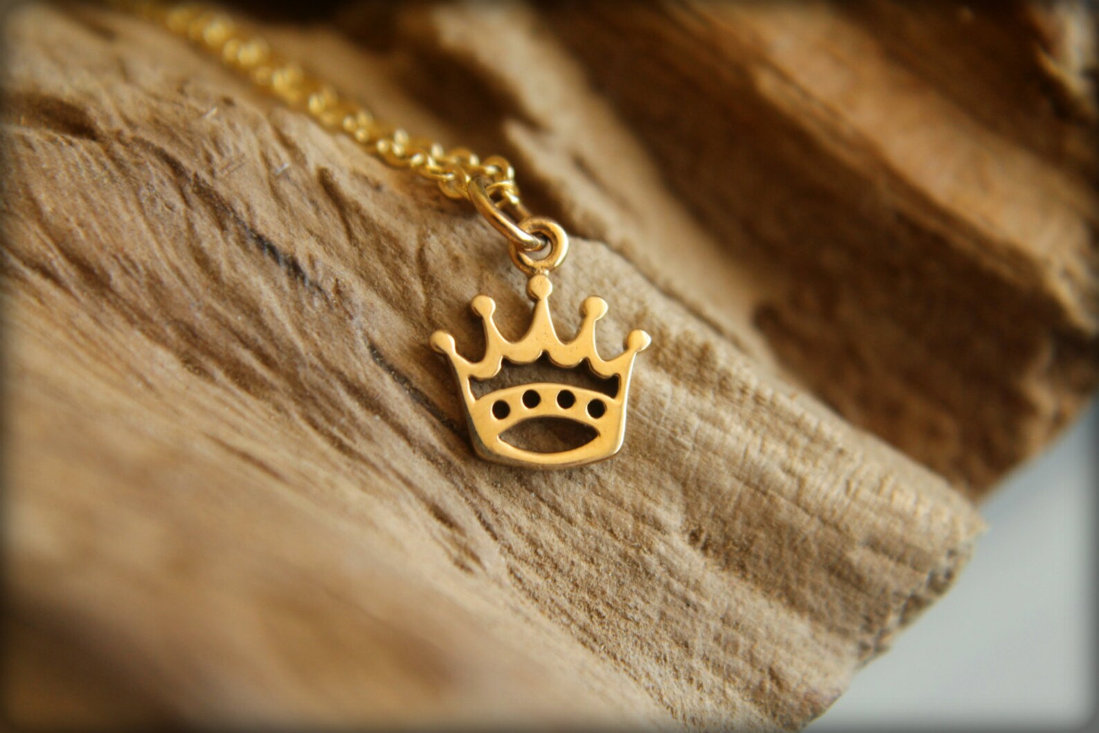 Five Point Crown Necklace Available in Sterling Silver and - Etsy