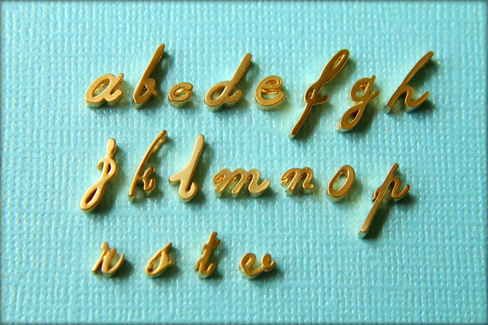 Fancy Script Lowercase Initial Necklace, Available in Silver or Gold ...