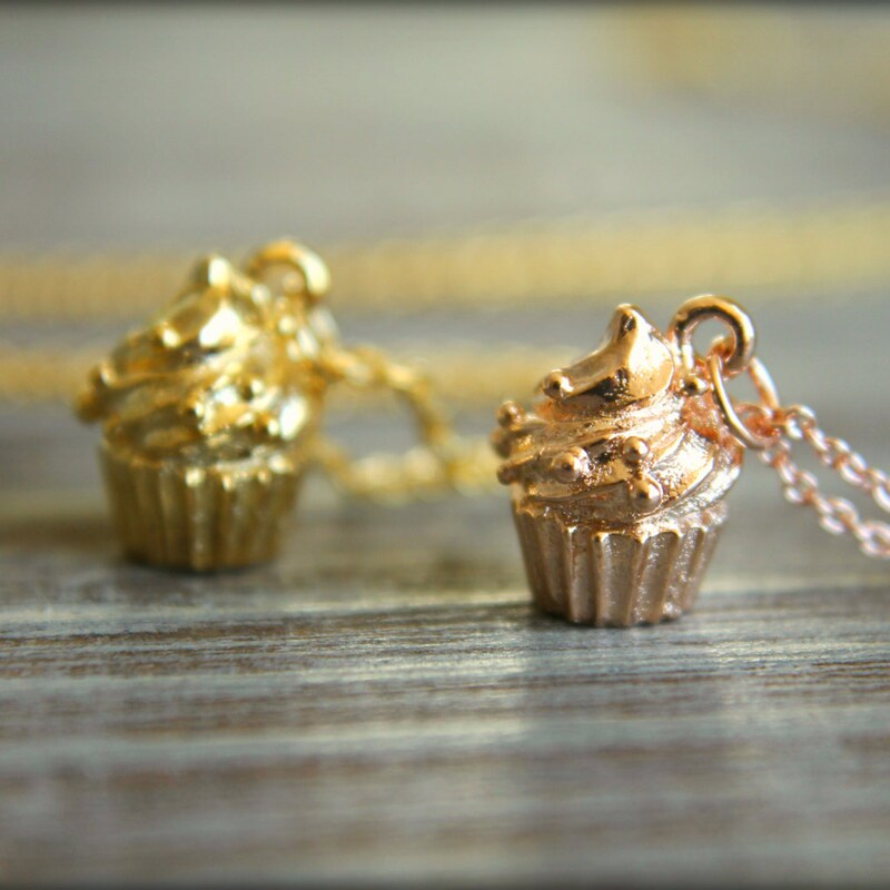 Cupcake Necklace - Etsy