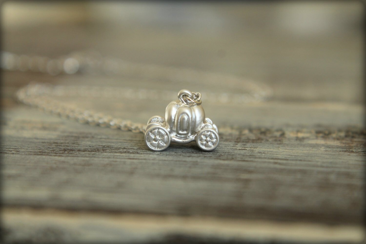 Cinderella s Carriage Necklace Available in Silver or Gold Storybook Princess Jewelry Pumpkin Carriage Fairytale Necklace Fantasy Story Etsy