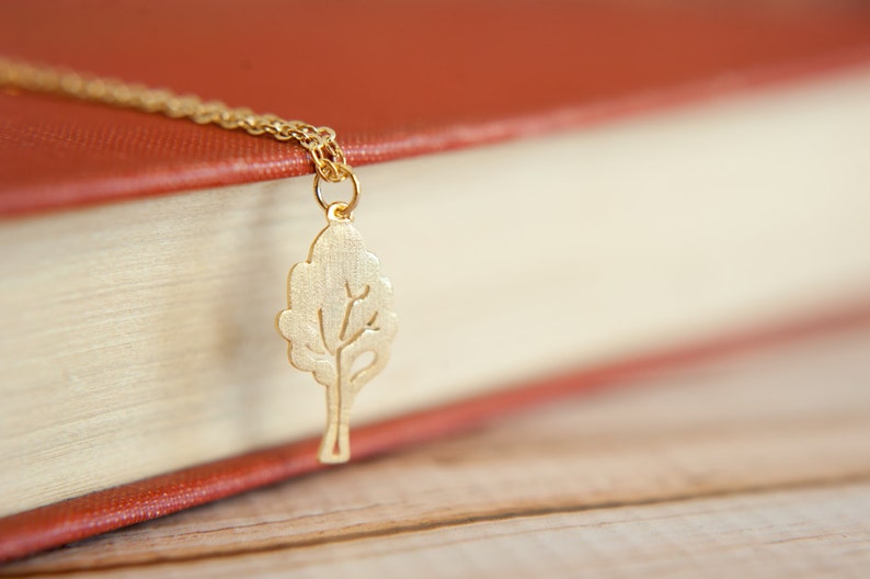 Little Tree Necklace Available in Silver and Gold Single | Etsy