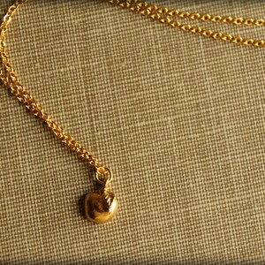 Golden Apple Necklace - Etsy
