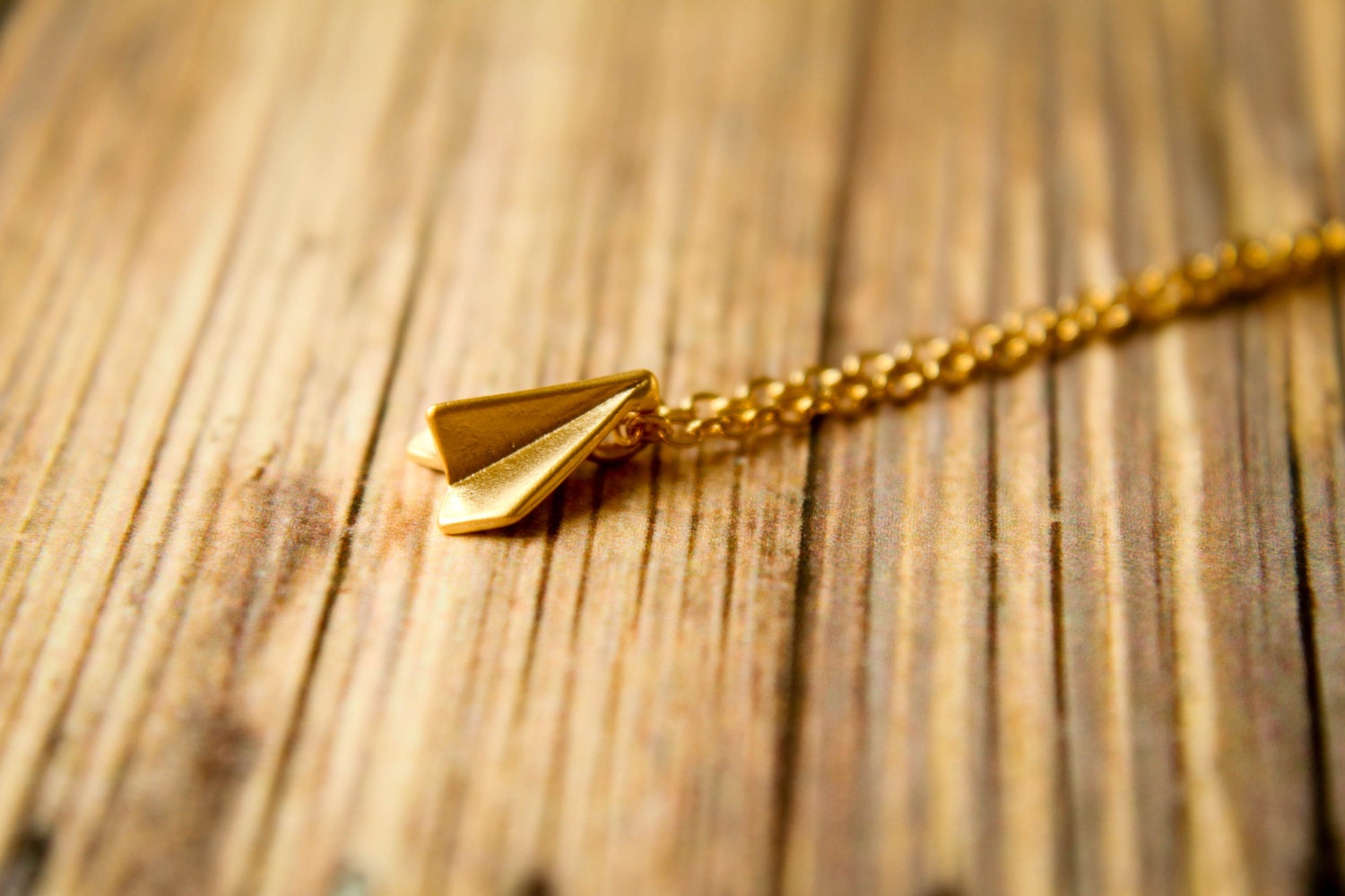 Tiny Paper Airplane Necklace Available in Silver and Matte - Etsy