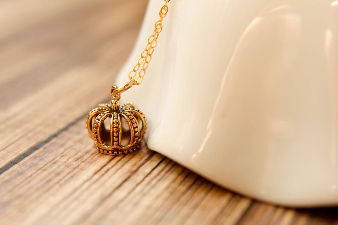 Royal Crown Necklace, Available in Sterling Silver and Bronze and Gold ...