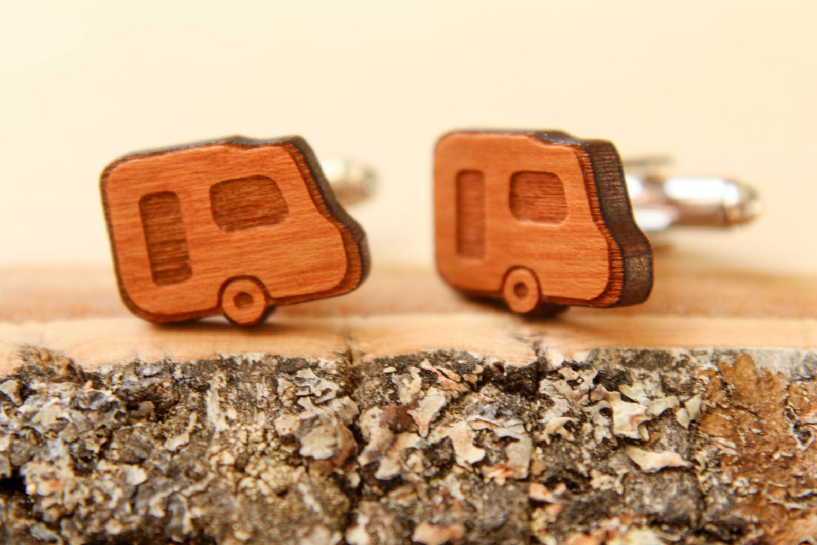 Camper Trailer Cuff Links, Laser Cut Wood - Etsy