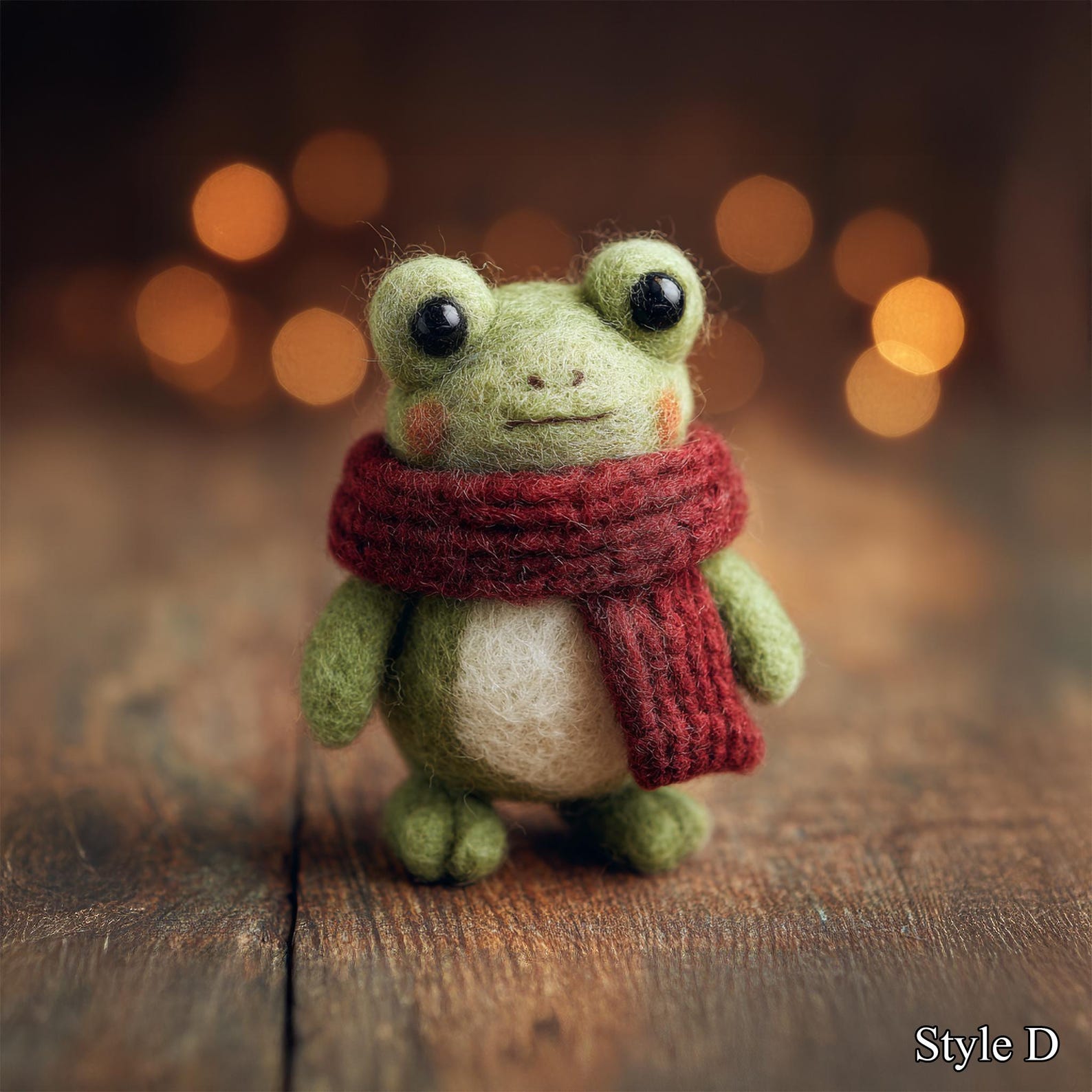 Needle Felted Frog, Felted Wool Animal Tiny Animal Figurine, Handmade ...