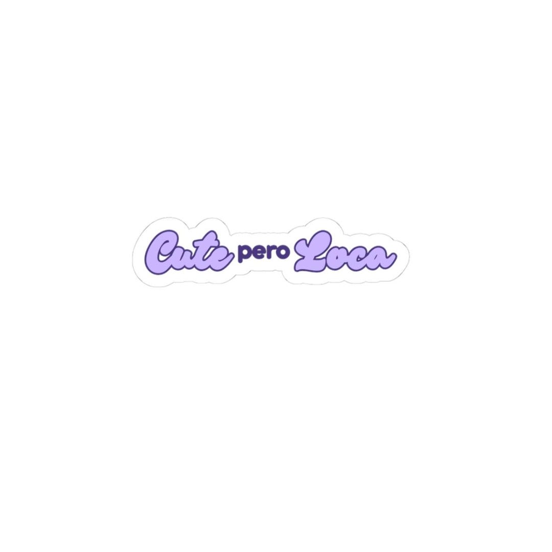 Cute Pero Loca Kiss-cut Sticker | Spanish Phrase Lavender Decal - Etsy