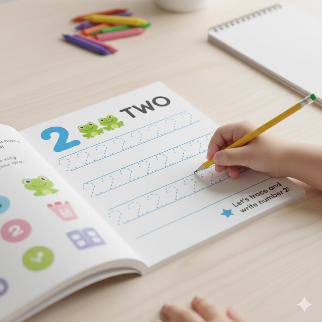 Printable Number Tracing Workbook Preschool PDF, Fun Numbers 1-10 ...