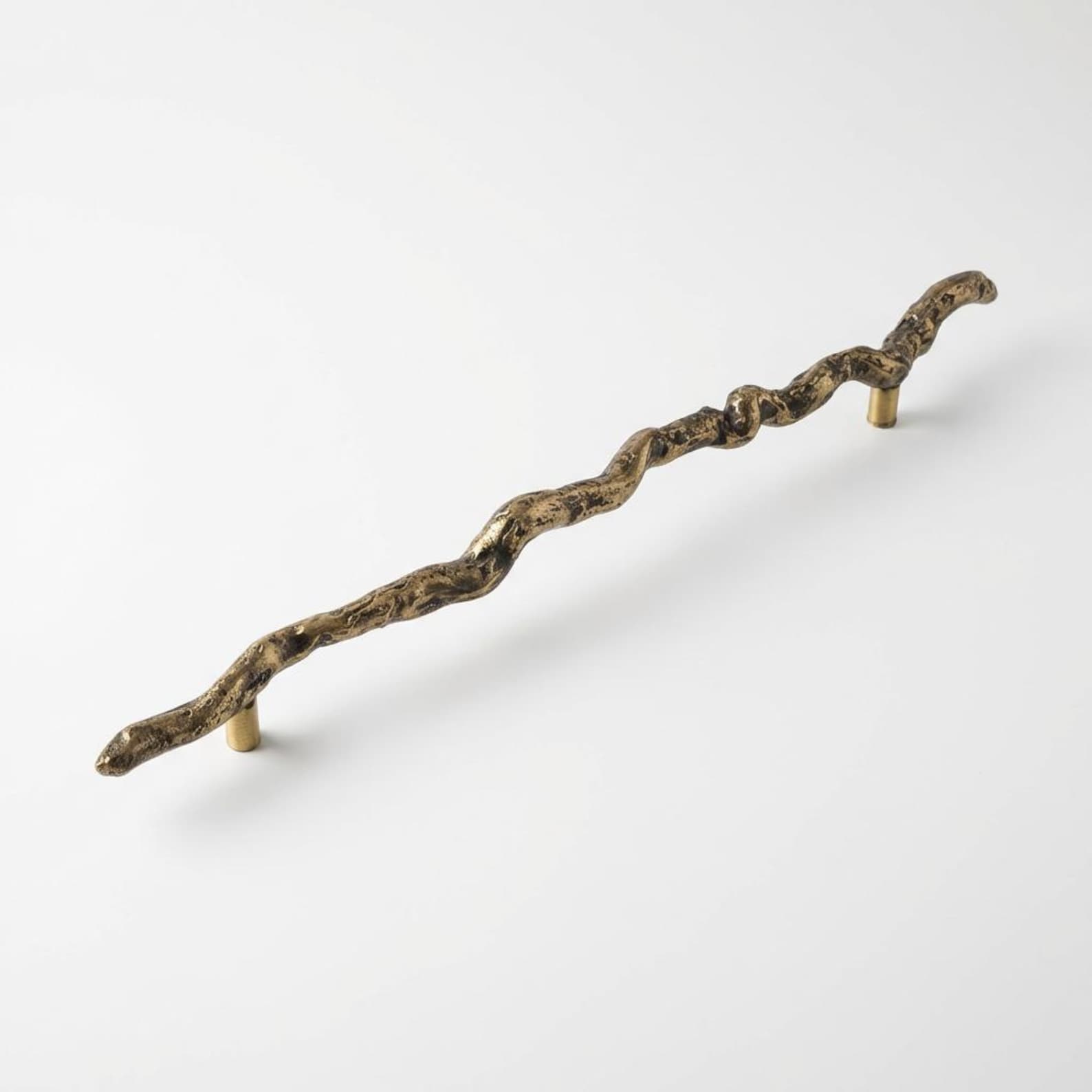 Organic Sculpted Brass Door Handle – Hand-textured Wavy Pull for Luxury ...